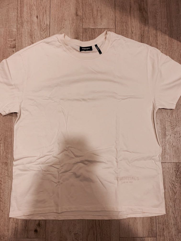 Essentials fog cream reflective tee, Men's Fashion, Tops & Sets ...
