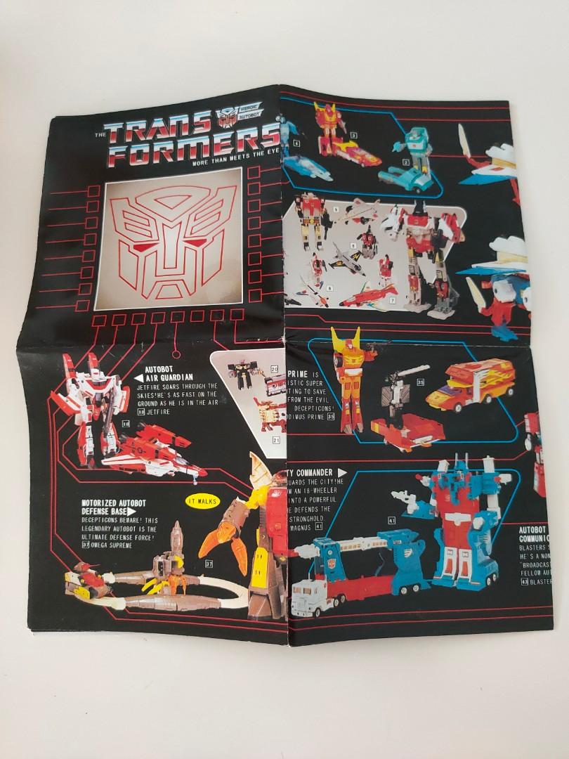 G1 1980s vintage transformer checklist 3 booklet, Hobbies & Toys, Toys ...