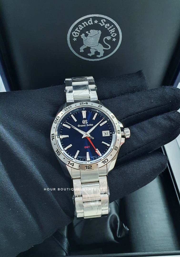 Grand Seiko Explorer Blue Dial Quartz GMT SBGN005, Luxury, Watches on ...