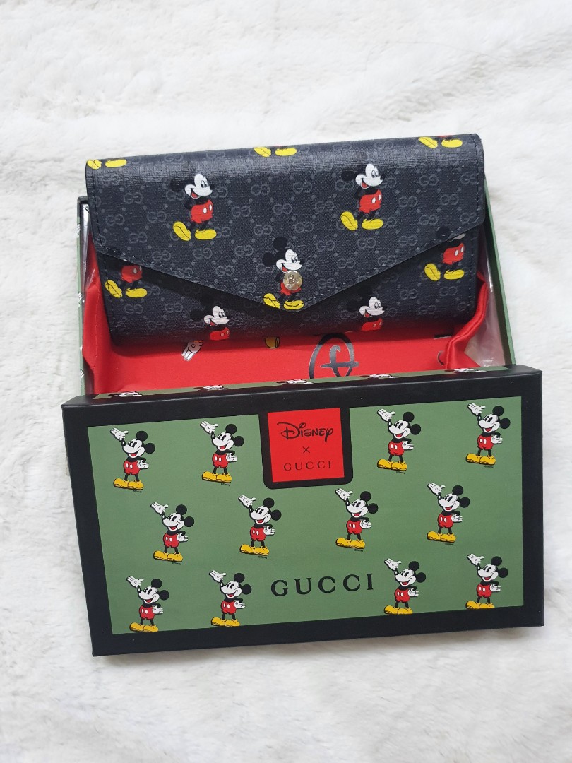 Gucci Mickey Mouse Envelope Wallet, Women's Fashion, Bags & Wallets ...