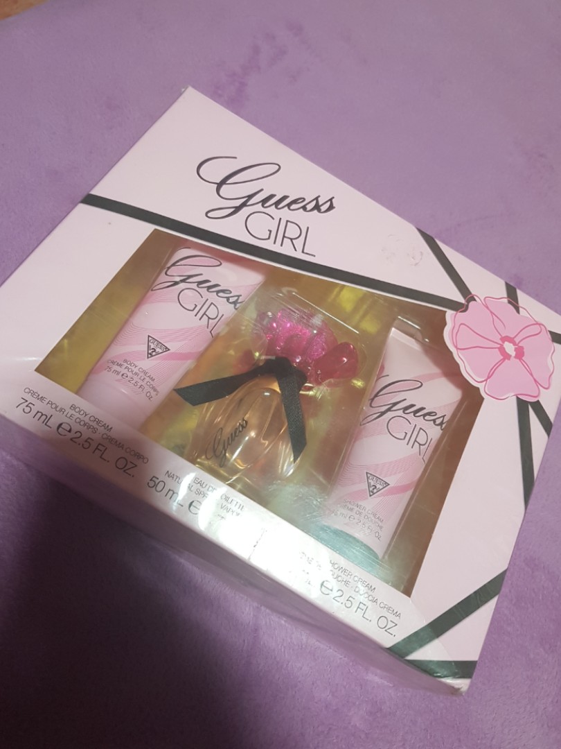 Guess girl perfume set, Beauty & Personal Care, Fragrance & Deodorants ...