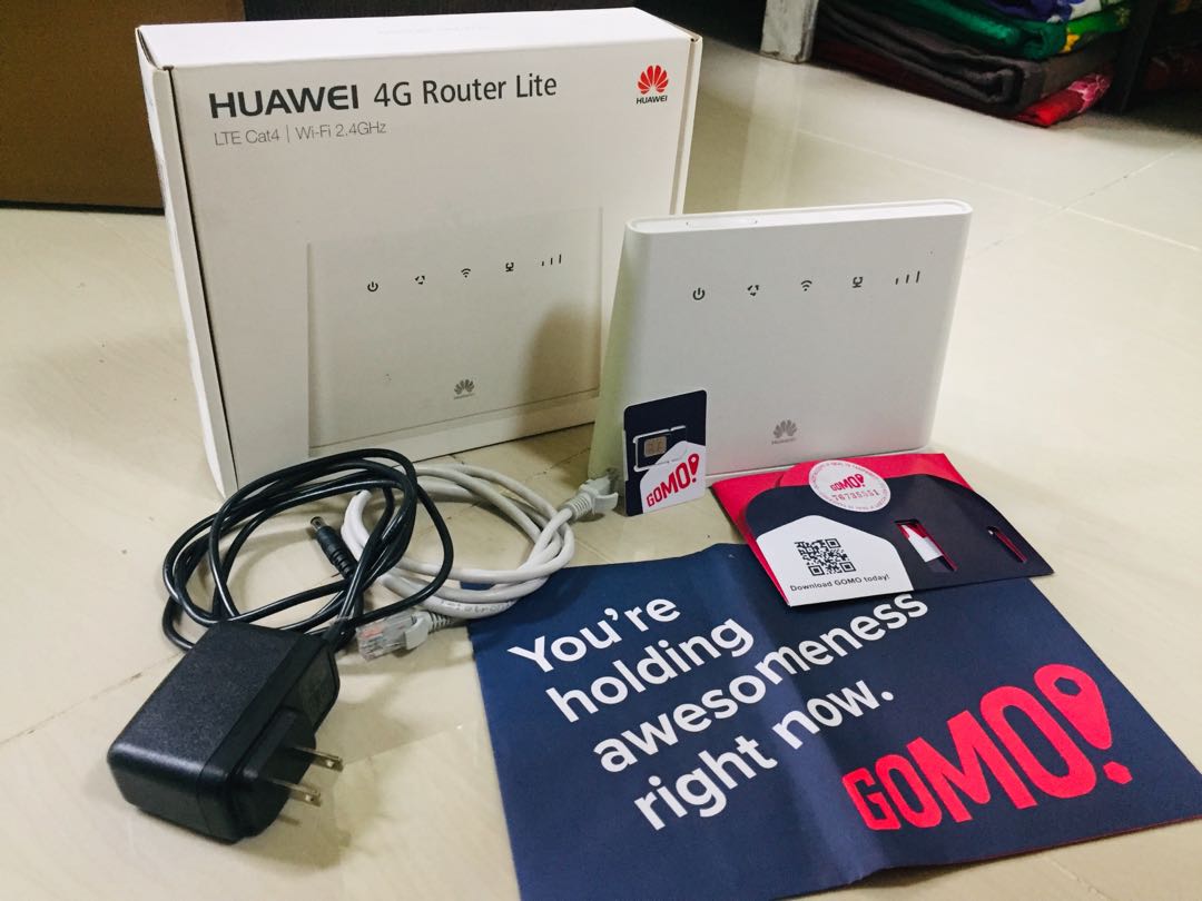 Huawei 4G Router Lite with Free GOMO Sim, Computers & Tech, Parts ...