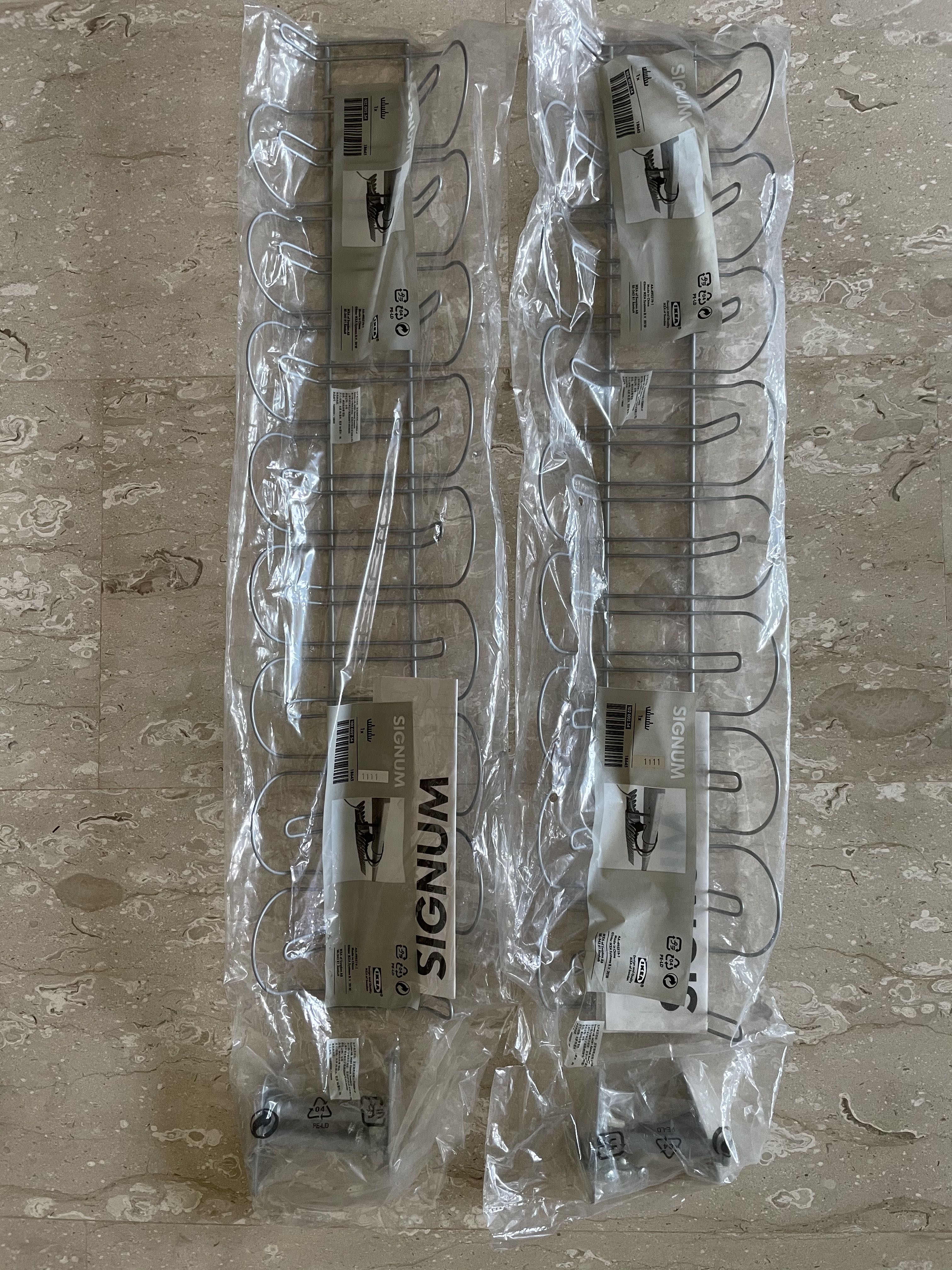 Ikea SIGNUM Cable trunking horizontal, silver-colour70 cm, Furniture & Home Living, Bathroom ...