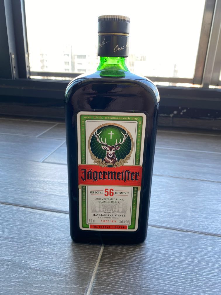 Jagermeister 750ml, Food & Drinks, Alcoholic Beverages on Carousell