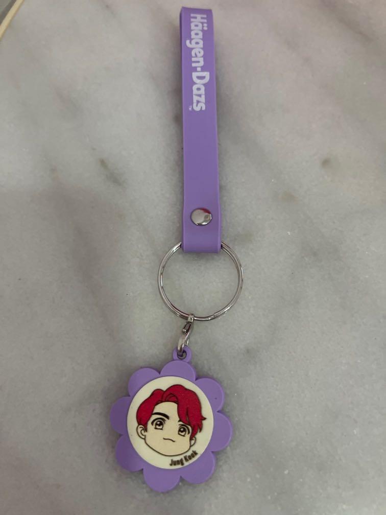 Jung Kook BTS Tinytan Haagen Dazs Keychain / Chain (new but no original plastic cover), Hobbies ...