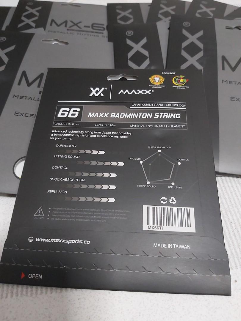 Maxx Badminton Strings MX-66, Sports Equipment, Sports & Games, Racket ...