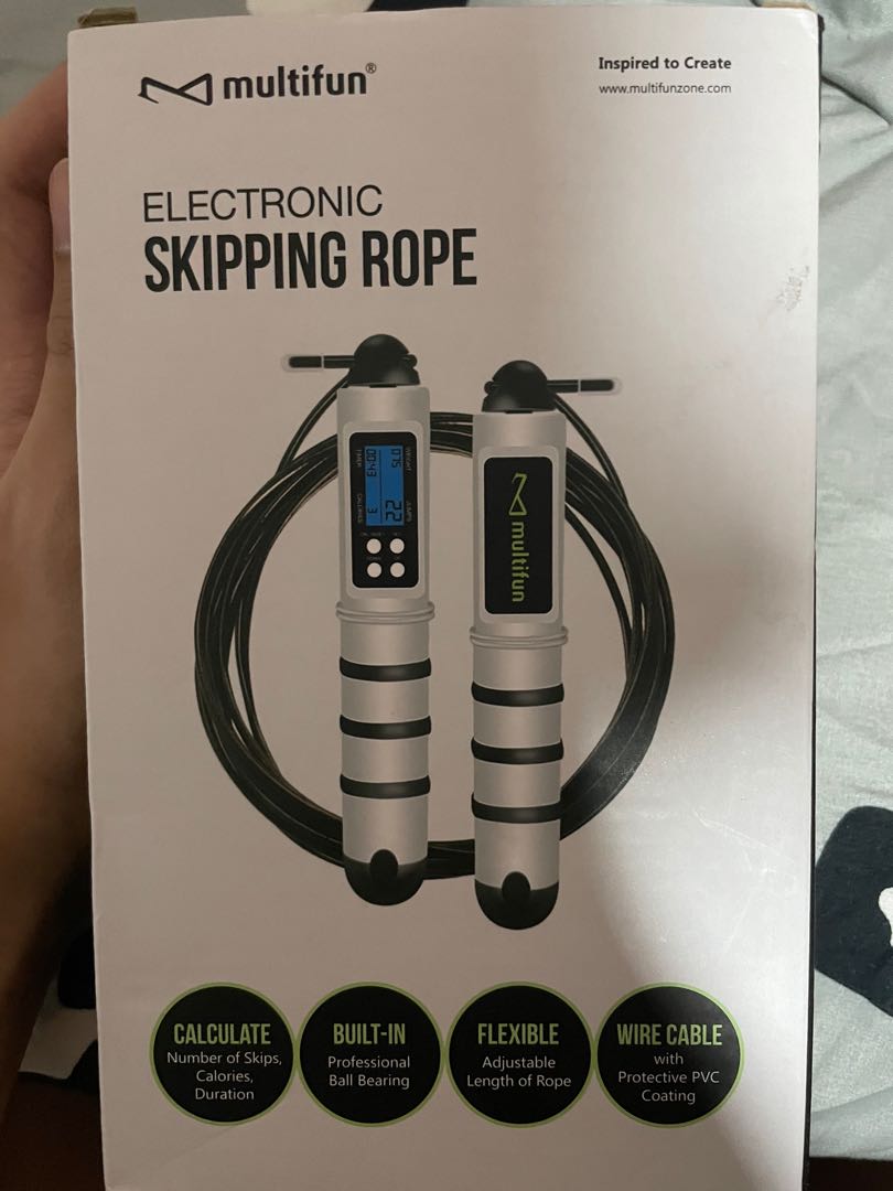 Multifun Electronic Skipping Rope, Health & Nutrition, Health Monitors ...