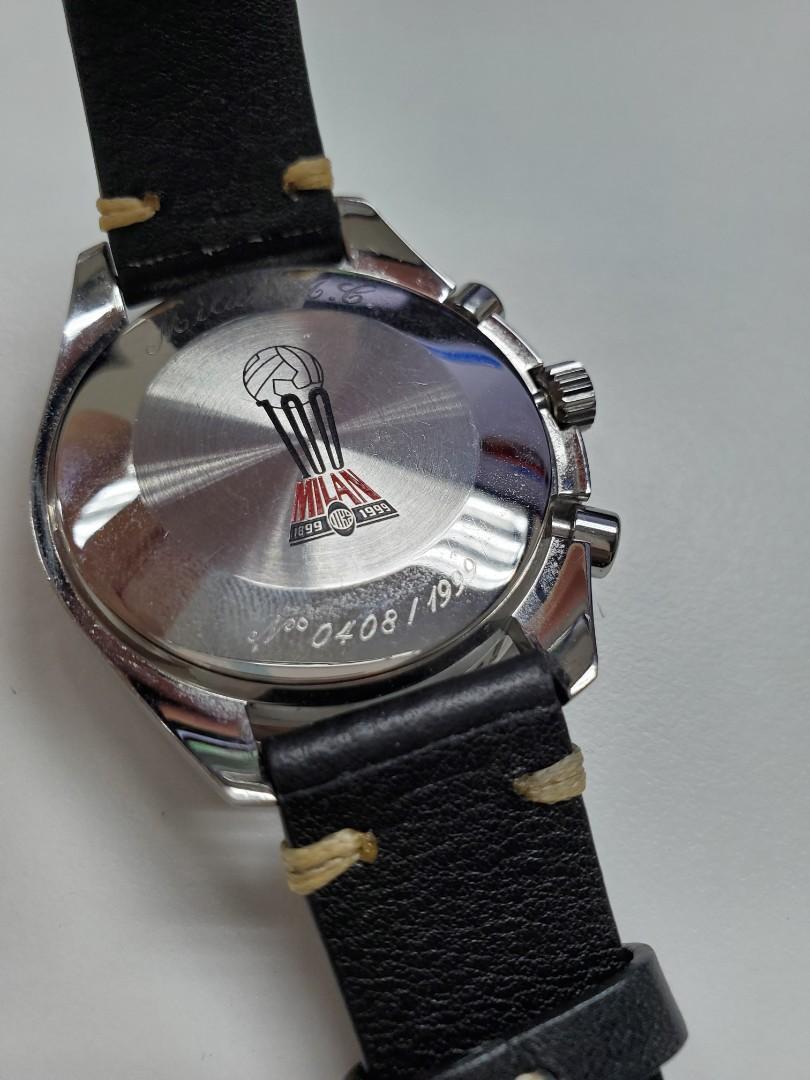 OMEGA AC Milan Speedmaster Reduced Limited Edition 1999, 名牌, 錶 - Carousell