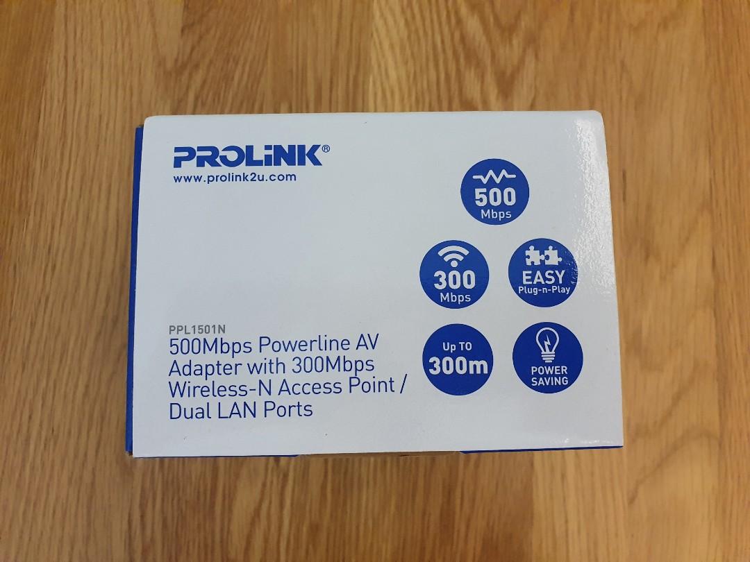 Prolink Powerline AV Adapter and Wireless Extender, Computers & Tech ...