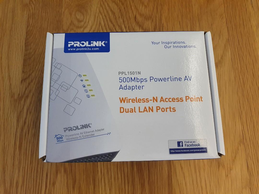 Prolink Powerline AV Adapter and Wireless Extender, Computers & Tech ...