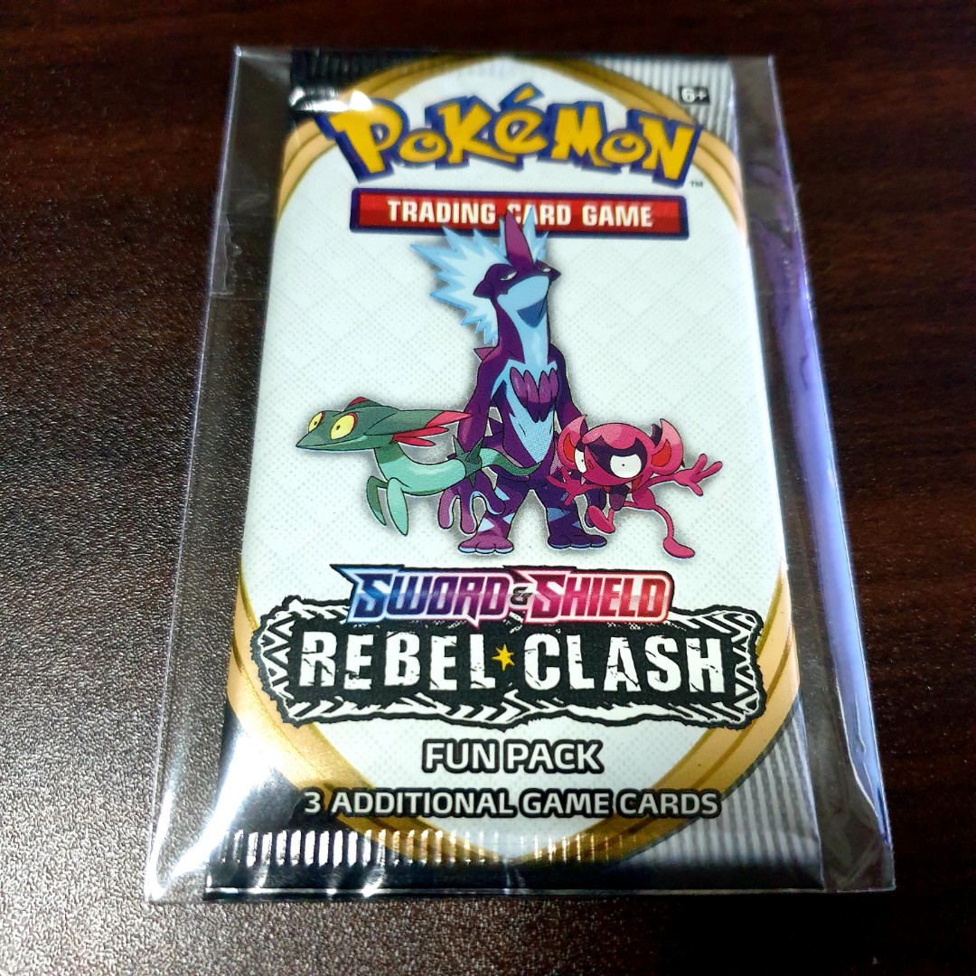 REBEL CLASH FUN PACK SEALED - POKEMON TCG CARDS, Hobbies & Toys, Toys ...