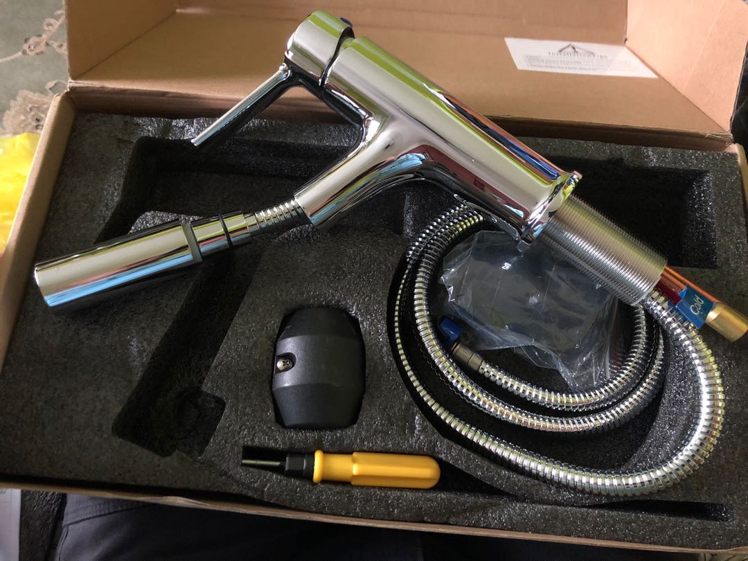 Retractable water tap, Furniture & Home Living, Bathroom & Kitchen ...