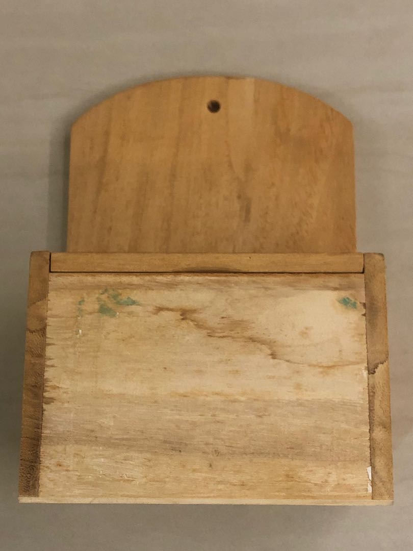 Small wooden letter box, Furniture & Home Living, Home Improvement ...