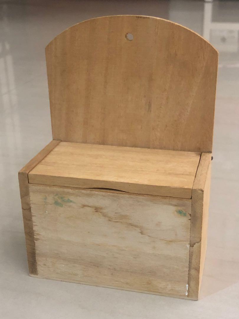Small wooden letter box, Furniture & Home Living, Home Improvement ...
