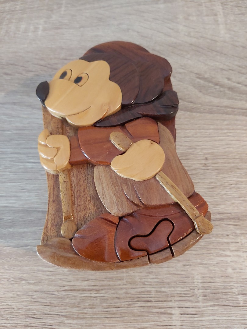 Solid wood Mickey Mouse art, Hobbies & Toys, Stationery & Craft, Art ...