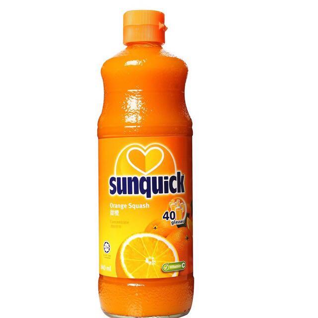 Sunquick Orange Squash Concentrate 840ml, Food & Drinks, Beverages on ...