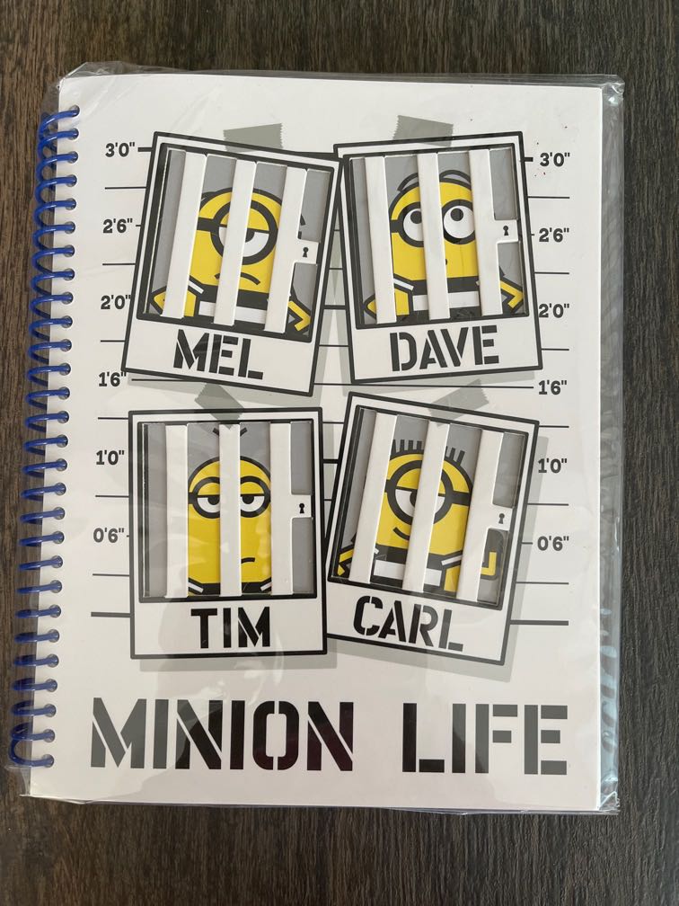 Super Cute Minions Universe Studios Notebook, Hobbies & Toys ...