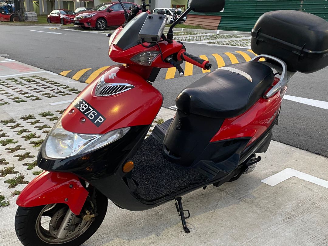 Suzuki AN125, Motorcycles, Motorcycles for Sale, Class 2B on Carousell