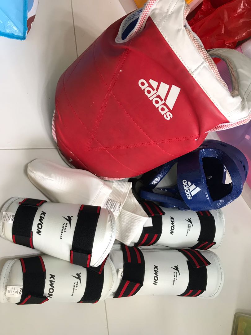 Taekwondo Guard whole set, Sports, Braces & Supports on Carousell