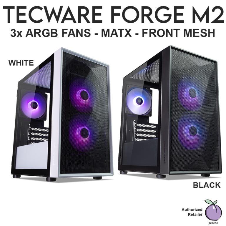 Tecware Forge M2 TG M 2 MATX ITX PC Casing Case Chassis - BLACK / WHITE ...