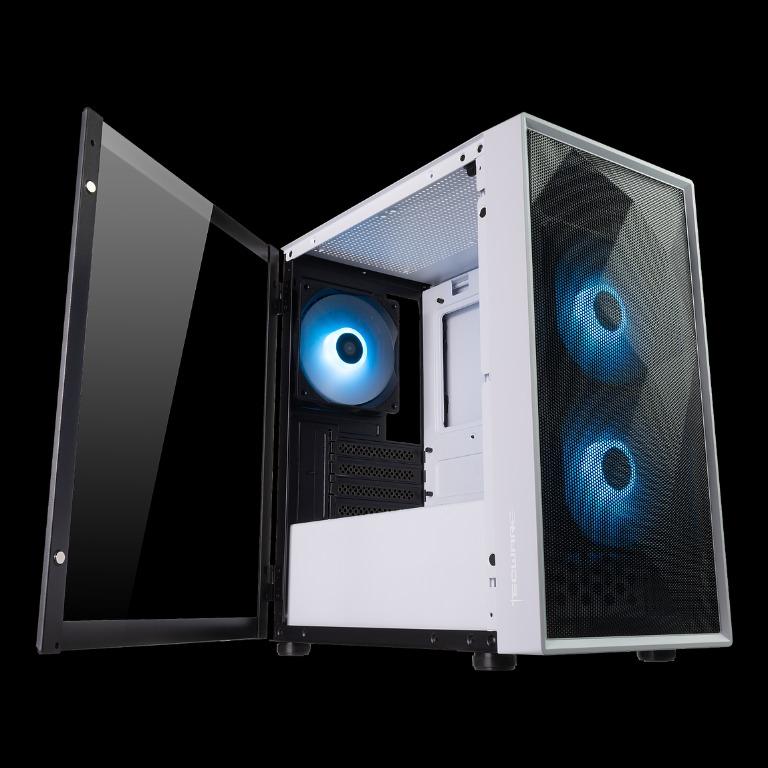 Tecware Forge M2 TG M 2 MATX ITX PC Casing Case Chassis - BLACK / WHITE ...