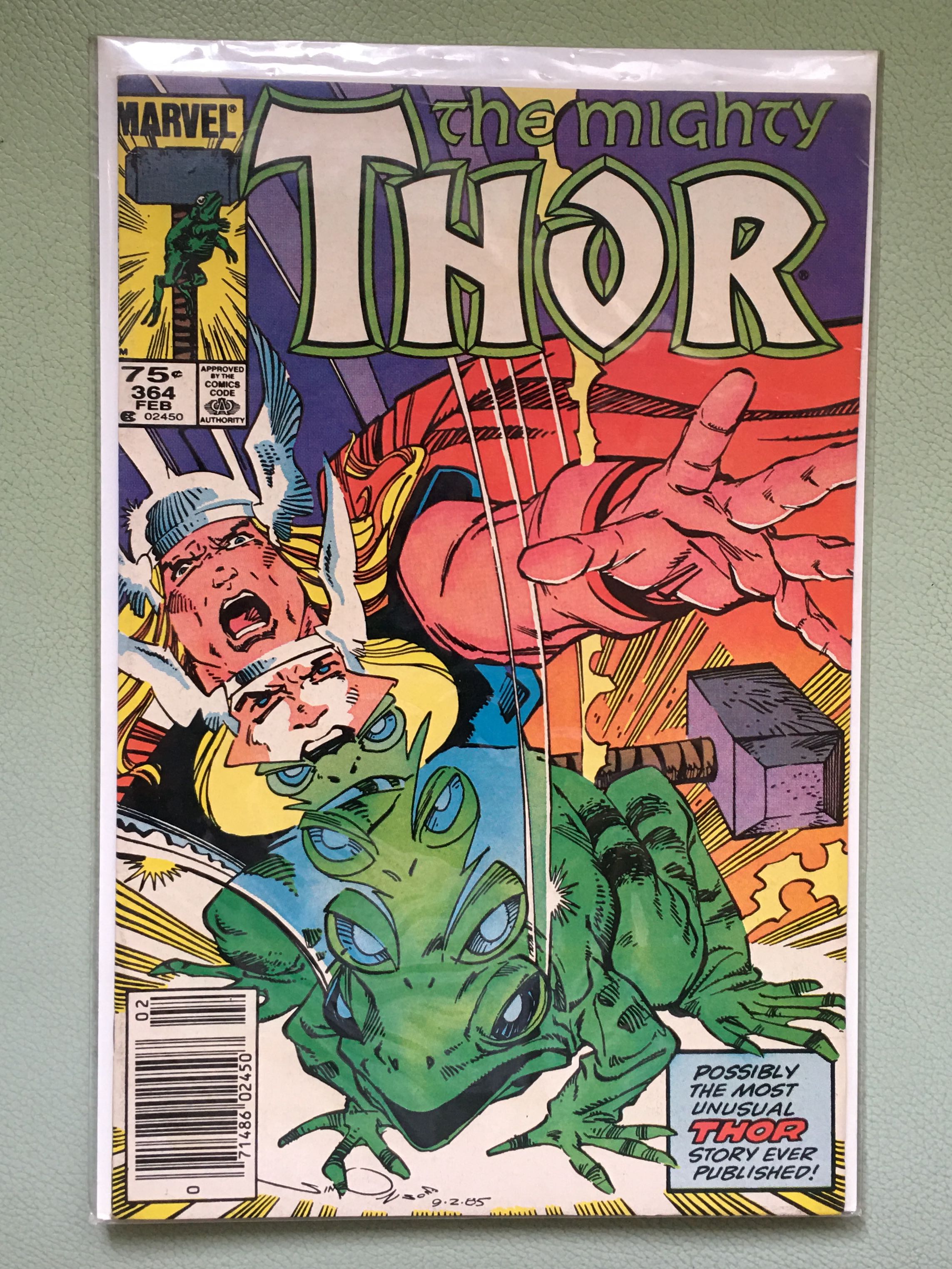 The Mighty THOR 364-366, Walter Simonson, Marvel Comics,P500 EACH ...