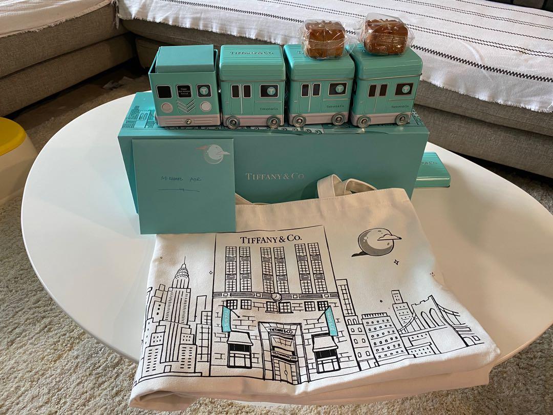 Tiffany train tin box, Luxury, Accessories on Carousell