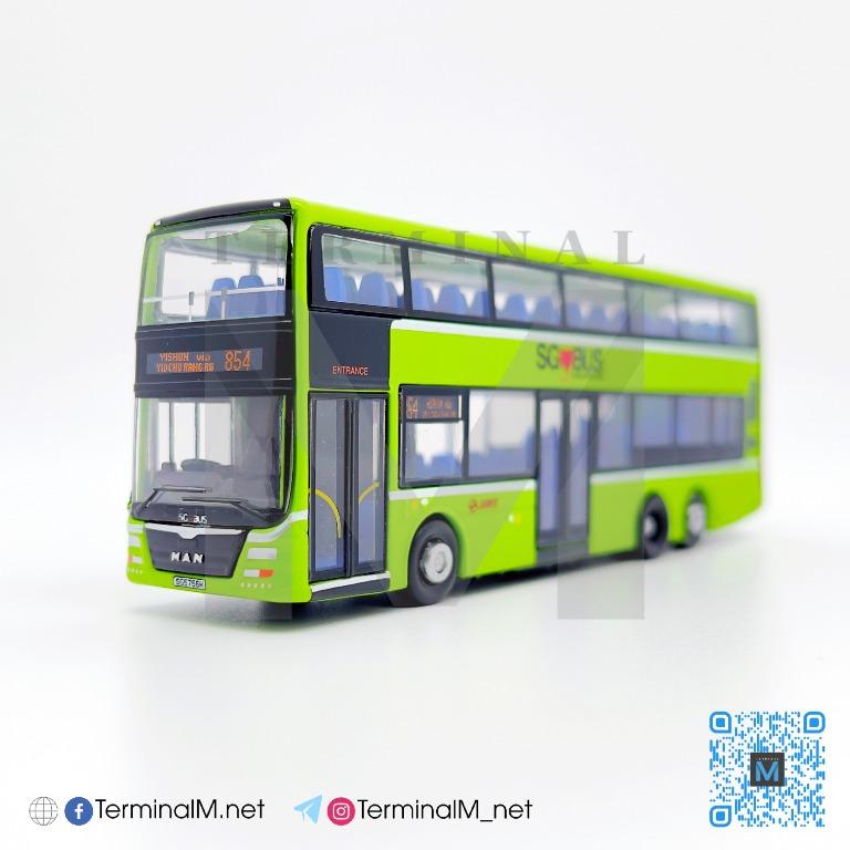 Tiny SG06 (2nd version) Singapore MAN A95 Euro 5 Bus Diecast Model ...