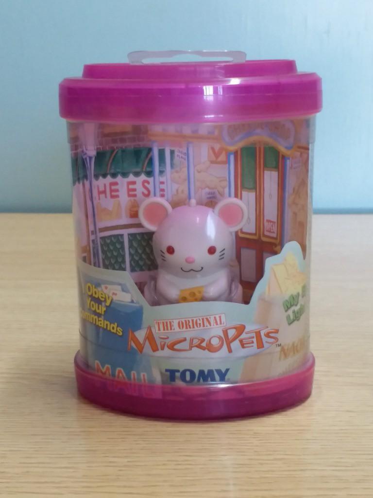 Tomy MicroPets Nacho White Mouse with Cheese Magic Voice Response, 兒童 ...