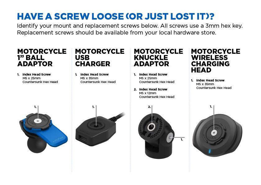 Torx security screws for Quad lock, quadlock., Motorcycles, Motorcycle ...