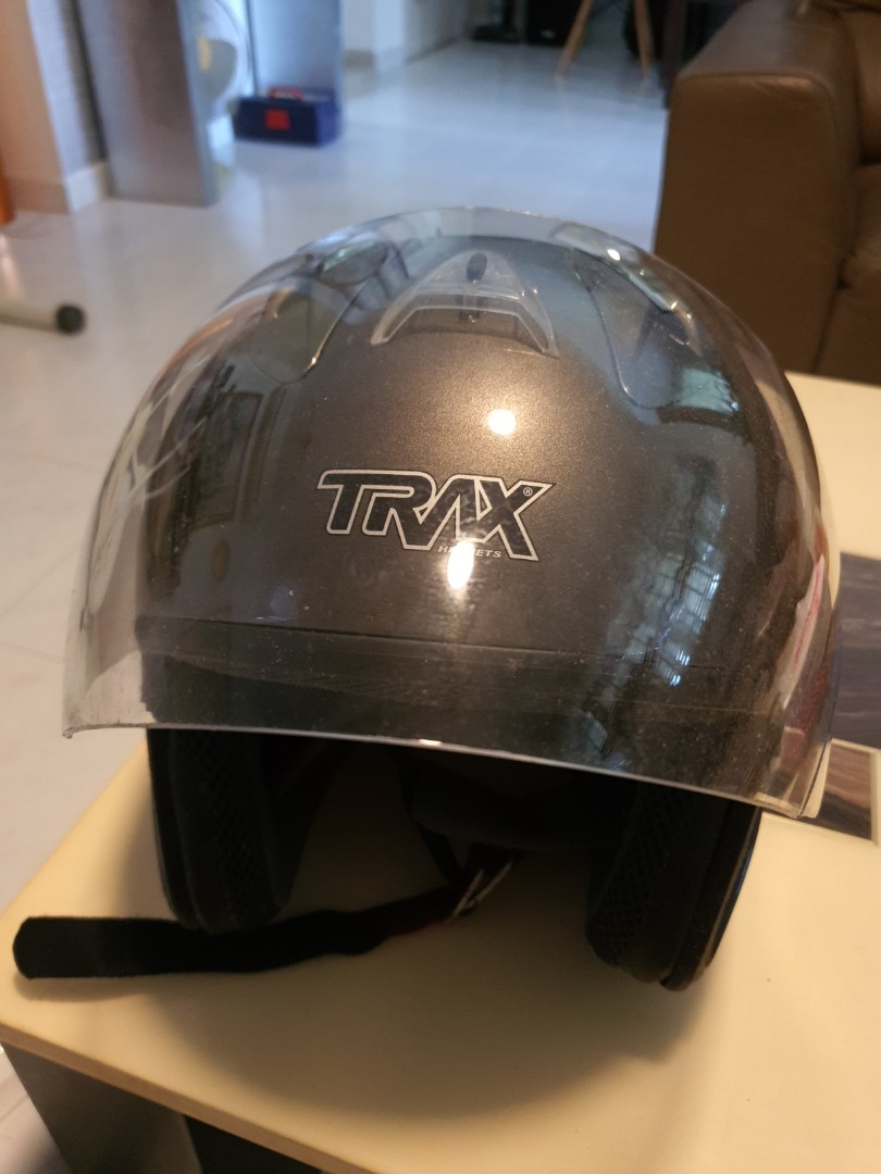 Trax helmet, Motorcycles, Motorcycle Accessories on Carousell