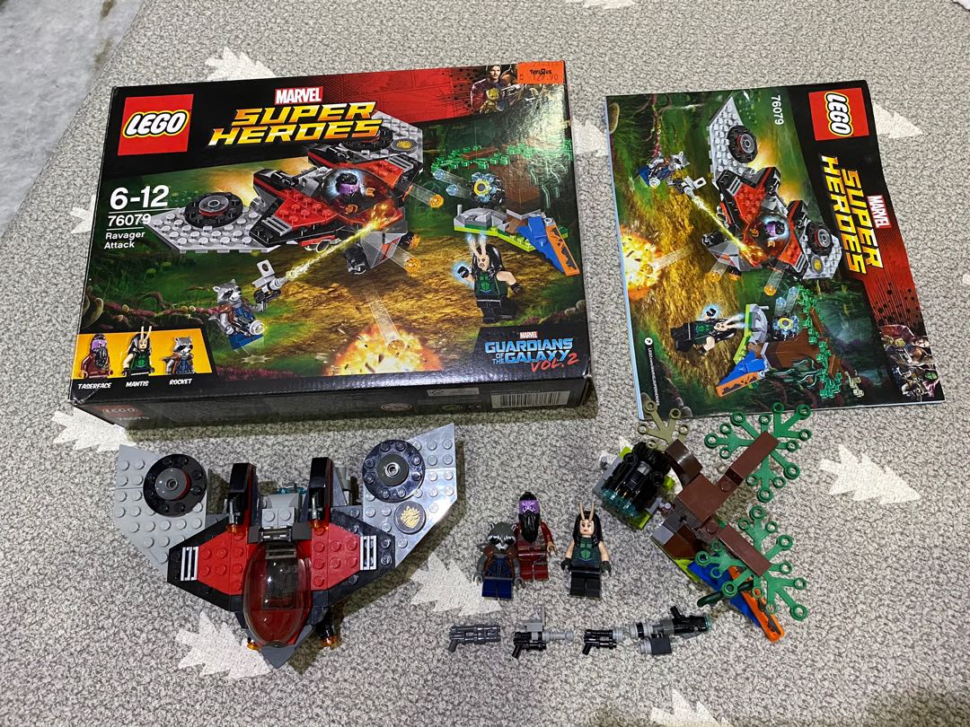 (Used) Lego Marvel Avengers 76079 Ravager Attack GOTG Guardians of The ...