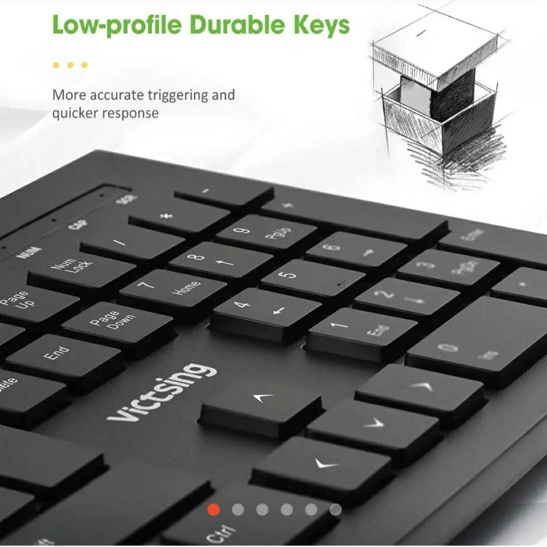 Victsing Wired Keyboard PC206A USB Keyboard Wired, Computers & Tech ...