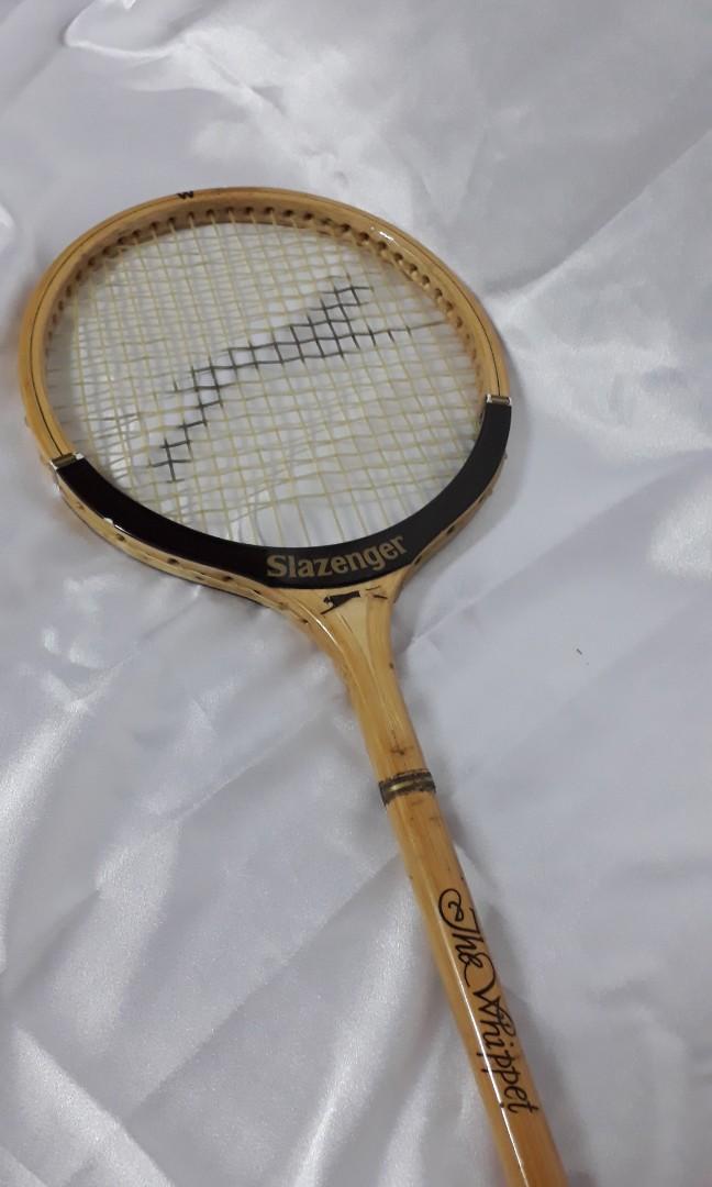 Vintage Slazenger The Whippet Wooden Squash Racket, Hobbies & Toys ...