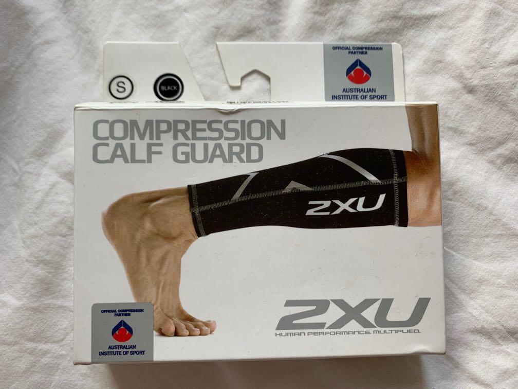 2XU compression calf guard, Health & Nutrition, Braces, Support ...