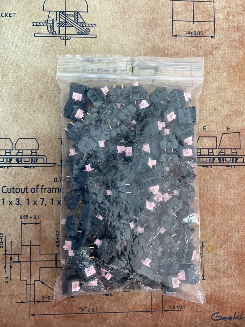 Alpaca linear switches v2 (lubed and filmed) x80 for mechanical ...