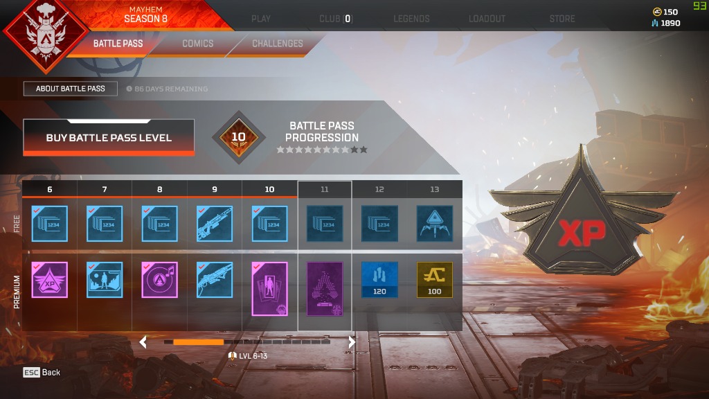 Apex Legend 500LVL account, Video Gaming, Gaming Accessories, Game Gift ...