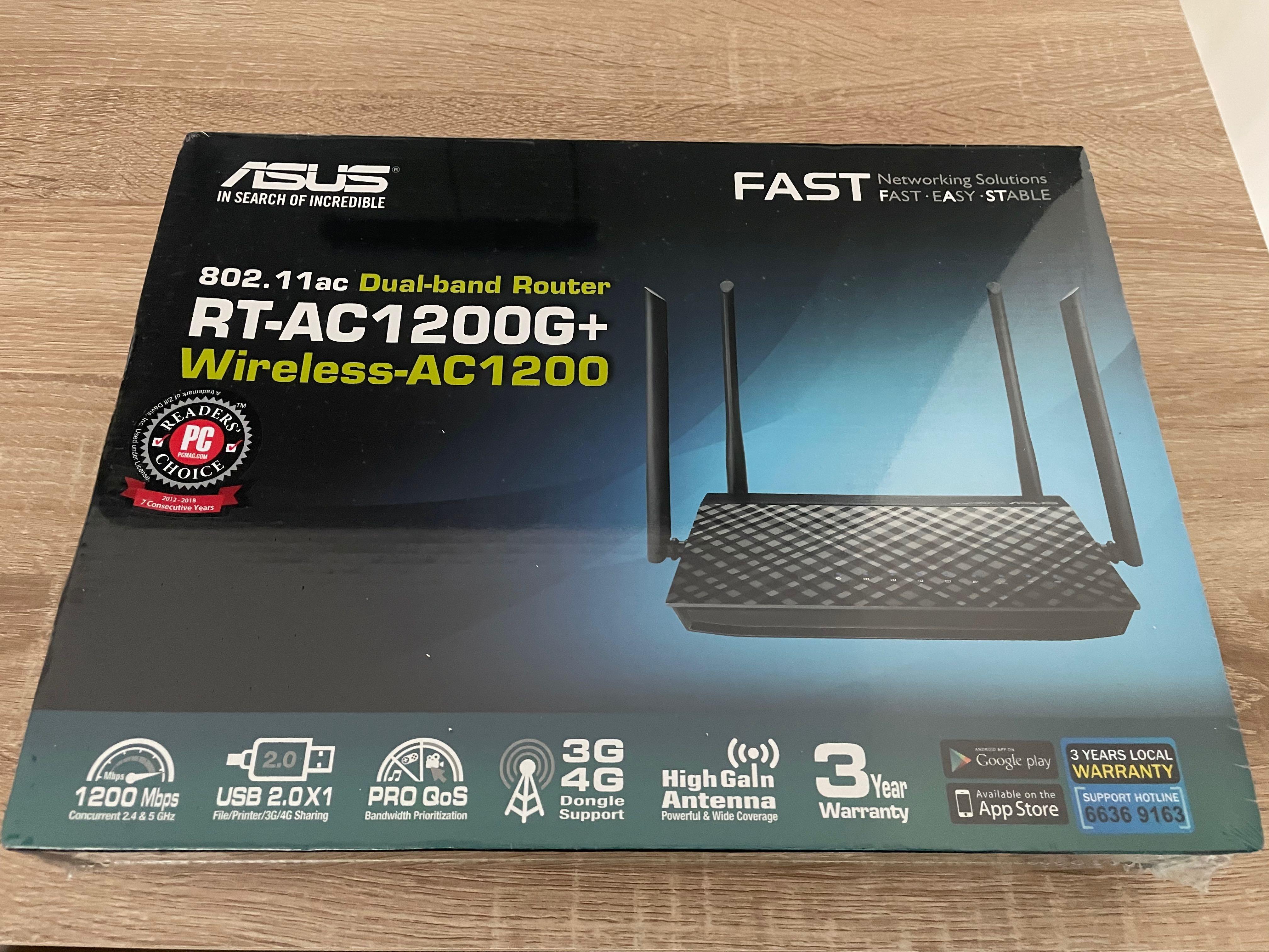 Asus rt ac1200g router M1, Computers & Tech, Parts & Accessories ...