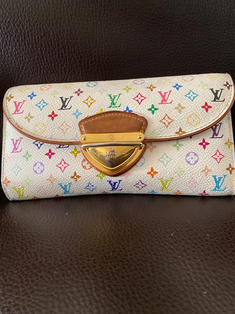 Authentic LV Multicolor Trifold long wallet, Women's Fashion, Bags ...