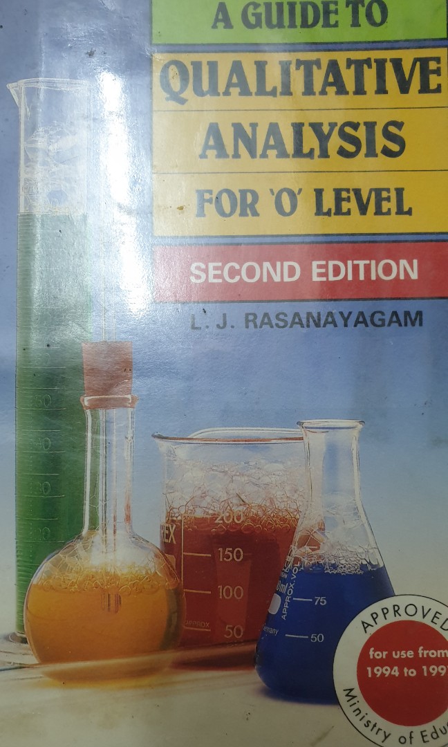 Chemistry: A guide to chemistry qualitative analysis for O levels ...