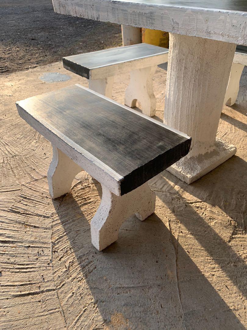 Concrete Garden set ( New ), Furniture & Home Living, Furniture, Tables ...