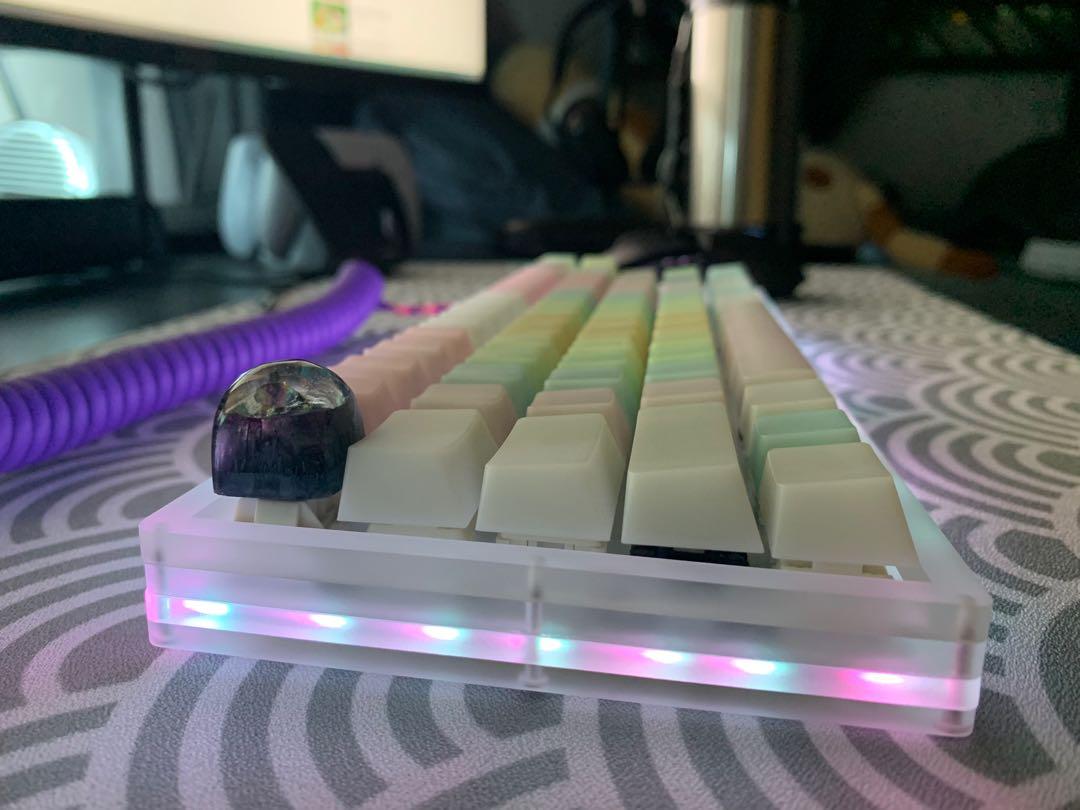 Custom Mechanical Keyboard RGB Underglow with SP Star Polaris Switch ...