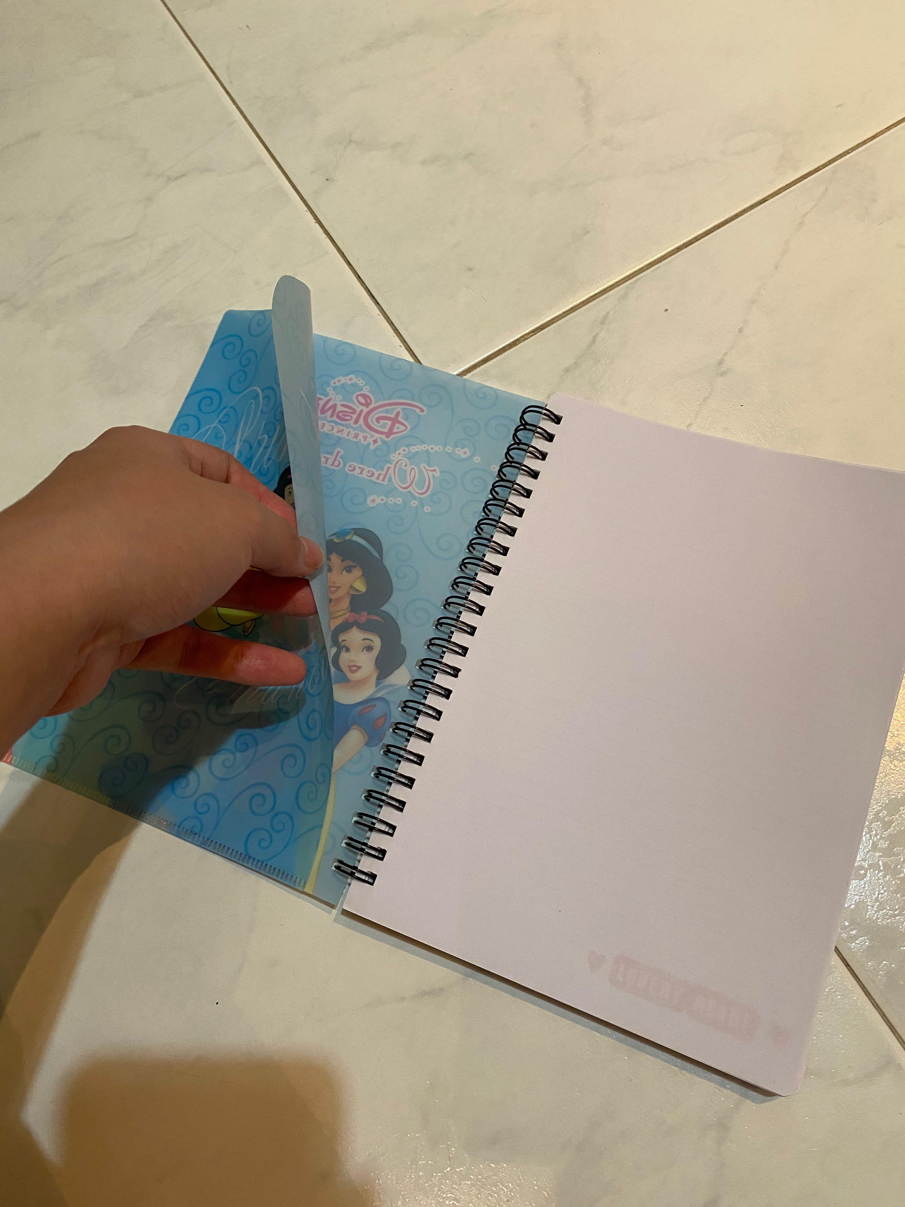 Disney princesses note book (snow white, ariel, belle, cinderella ...