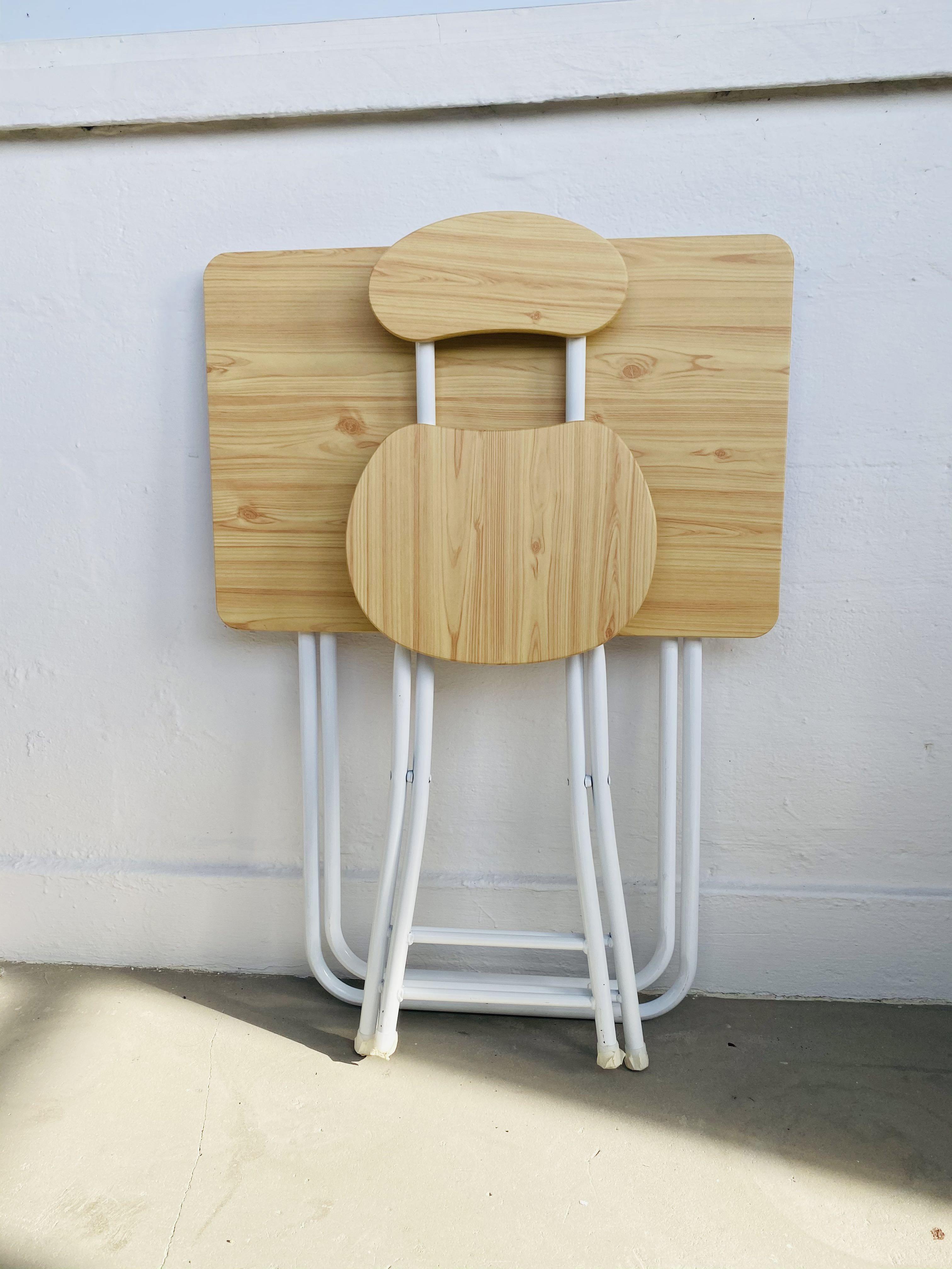 Foldable Study Table and Chair , Furniture & Home Living, Furniture ...