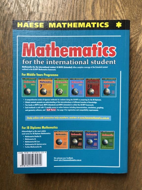 Haese Mathematics for the International Student 10e, MYP5 (extended ...