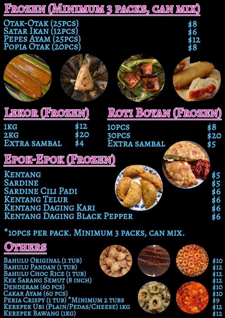 Halal JB Frozen Foods / Pepes Ayam / Satar Ikan / Otah-Otah, Food ...