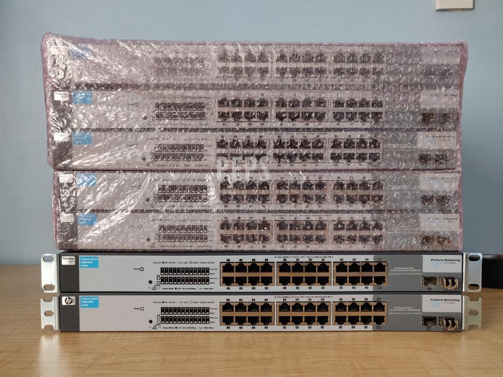HP ProCurve Gigabit Managed (J9028B) 1800-24G 24-Port Enterprise ...