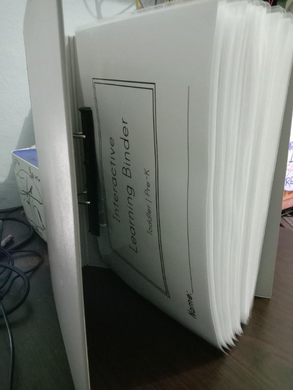 INTERACTIVE LEARNING BINDER/TODDLER BUSY BINDER, Hobbies & Toys, Toys ...