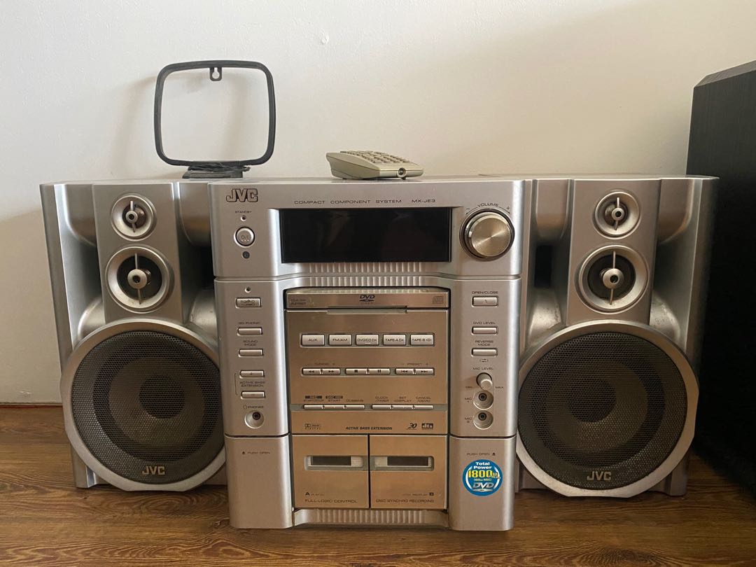 JVC DVD/CD PLAYER WITH SPEAKER SYSTEM, Elektronik, Audio di Carousell