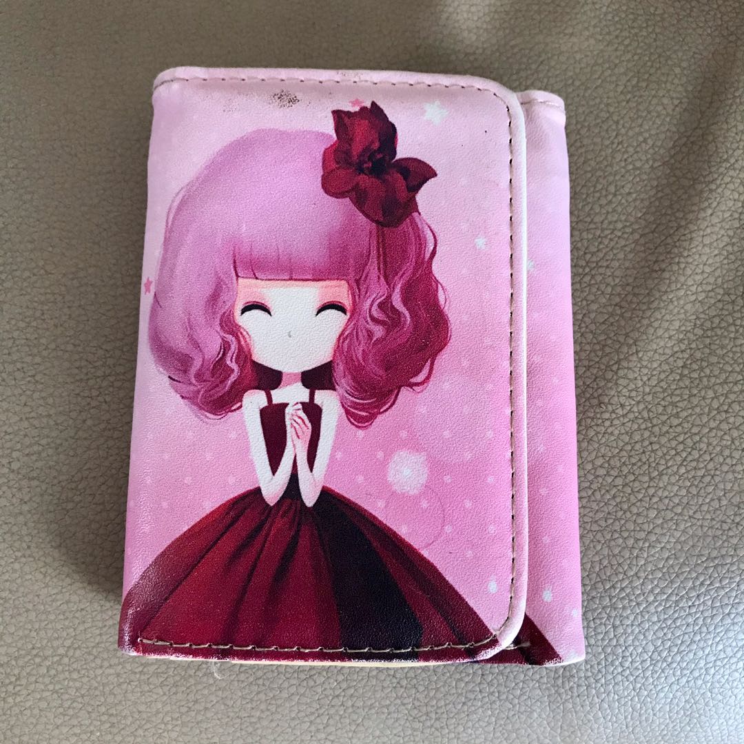 Kawaii Anime Girl Wallet, Women's Fashion, Bags & Wallets, Wallets ...